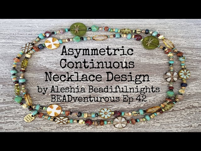 Asymmetrical Necklace Patterns Mosaic Asymmetric Glam Necklace Set