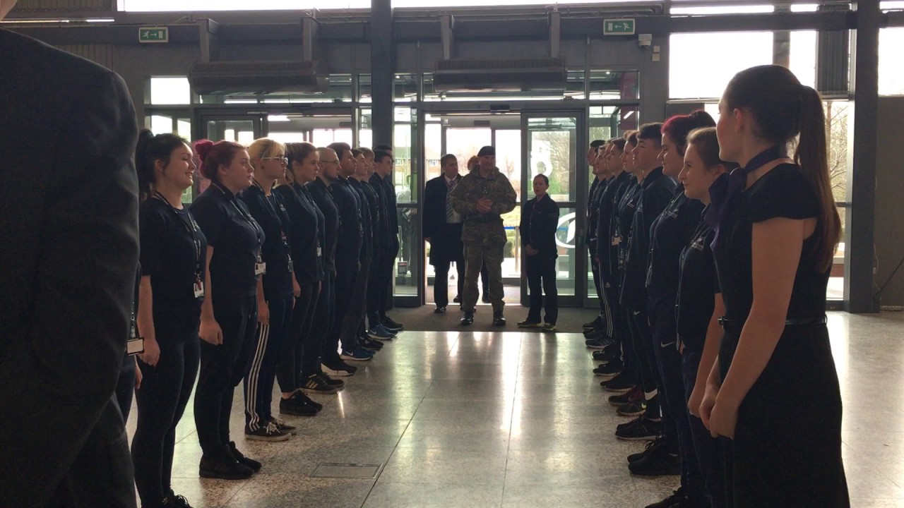 Medway Campus visit by Commandant Brigadier Matt Bazeley - YouTube