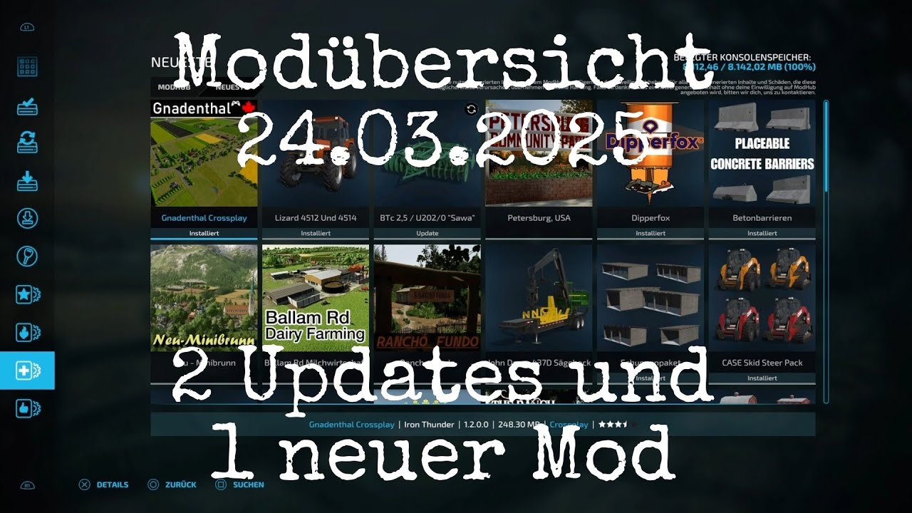 LS22 Mods (Ps4/Ps5) 2 Updates und 1 neuer Mod im LS22 Modübersicht 24. ...