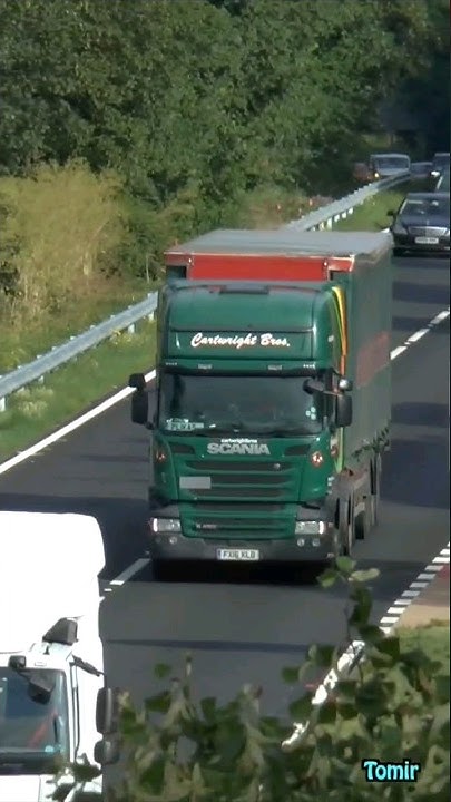 SCANIA R450 A1(M) motorway #truckspotting #tomir - YouTube