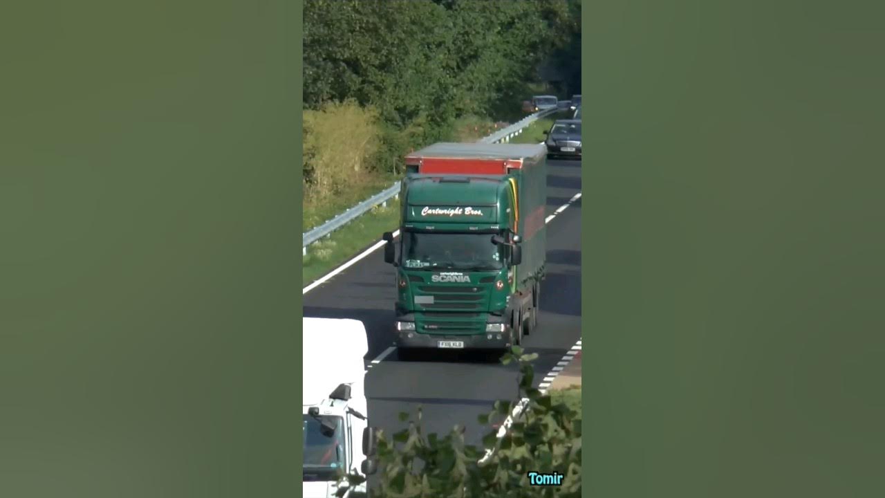 SCANIA R450 A1(M) motorway #truckspotting #tomir - YouTube