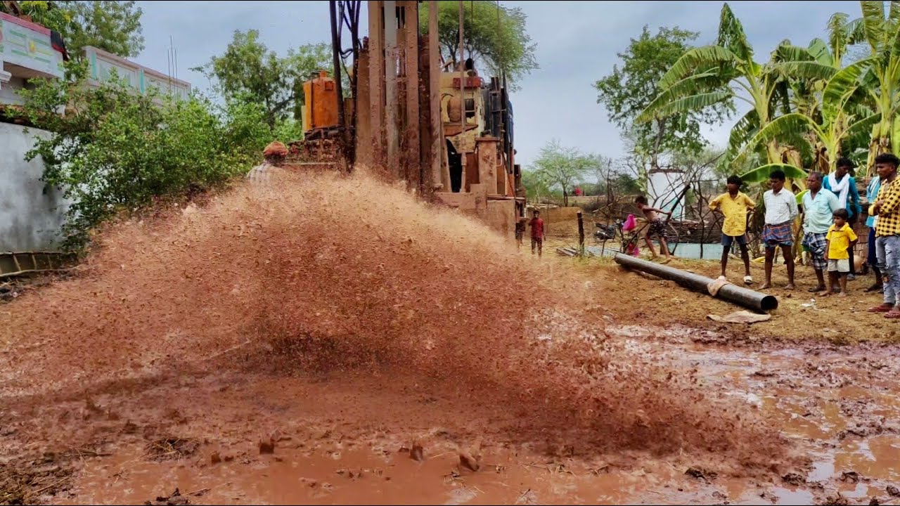 Borewell drilling from village | 235 feet depth 5Hp water | borewell ...