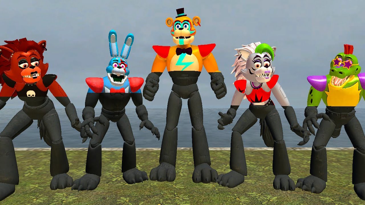 NEW FNAF Security Breach TURNING ALL MY ANIMATRONICS INTO STONE STATUES ...