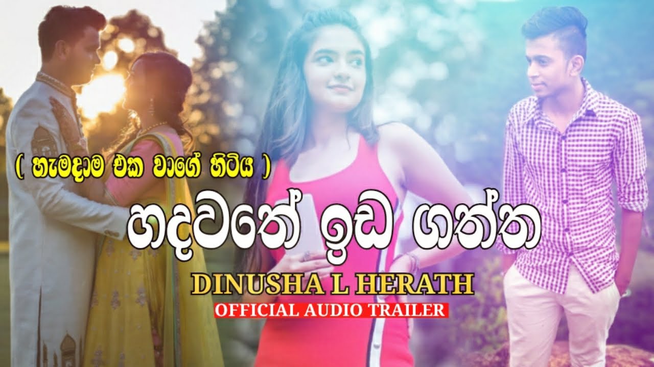 Hadawathe Ida Gaththa ( හදවතේ ඉඩ ගත්ත ) - Dinusha L Herath Official Audio Trailer 2021 - YouTube