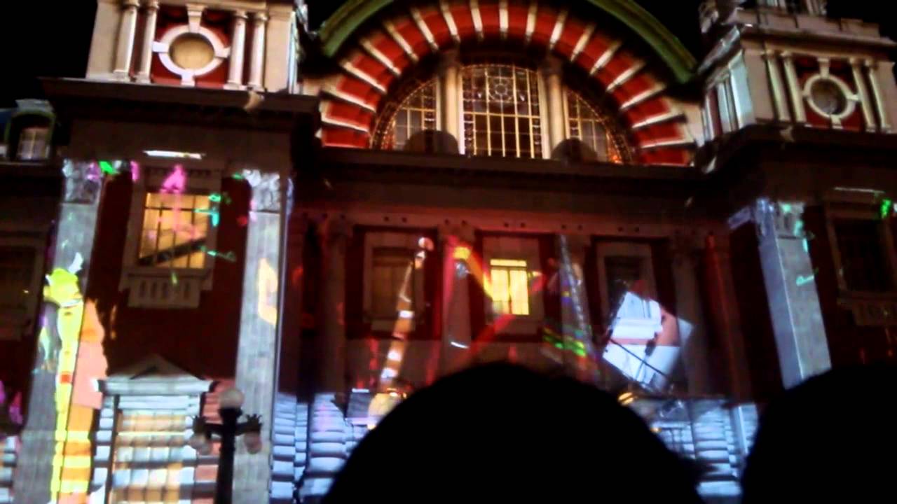 Awesome light show at Osaka light festival - YouTube