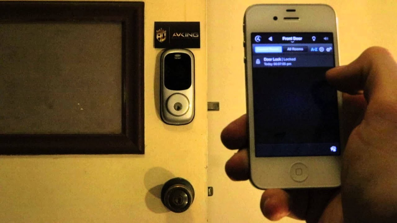 Control4 smartphone door lock control by The Av King - YouTube