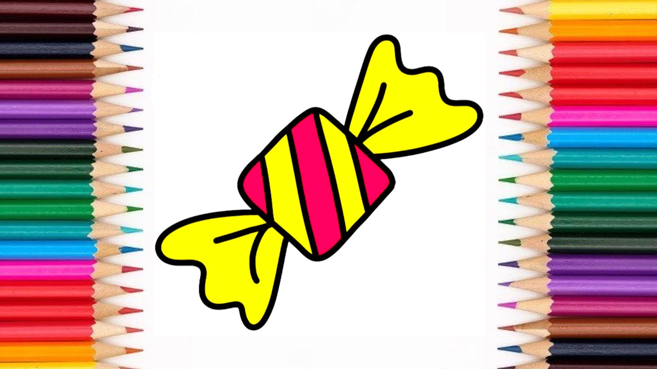 Toffee drawing || Toffee || drawing ||step by step drawing ...