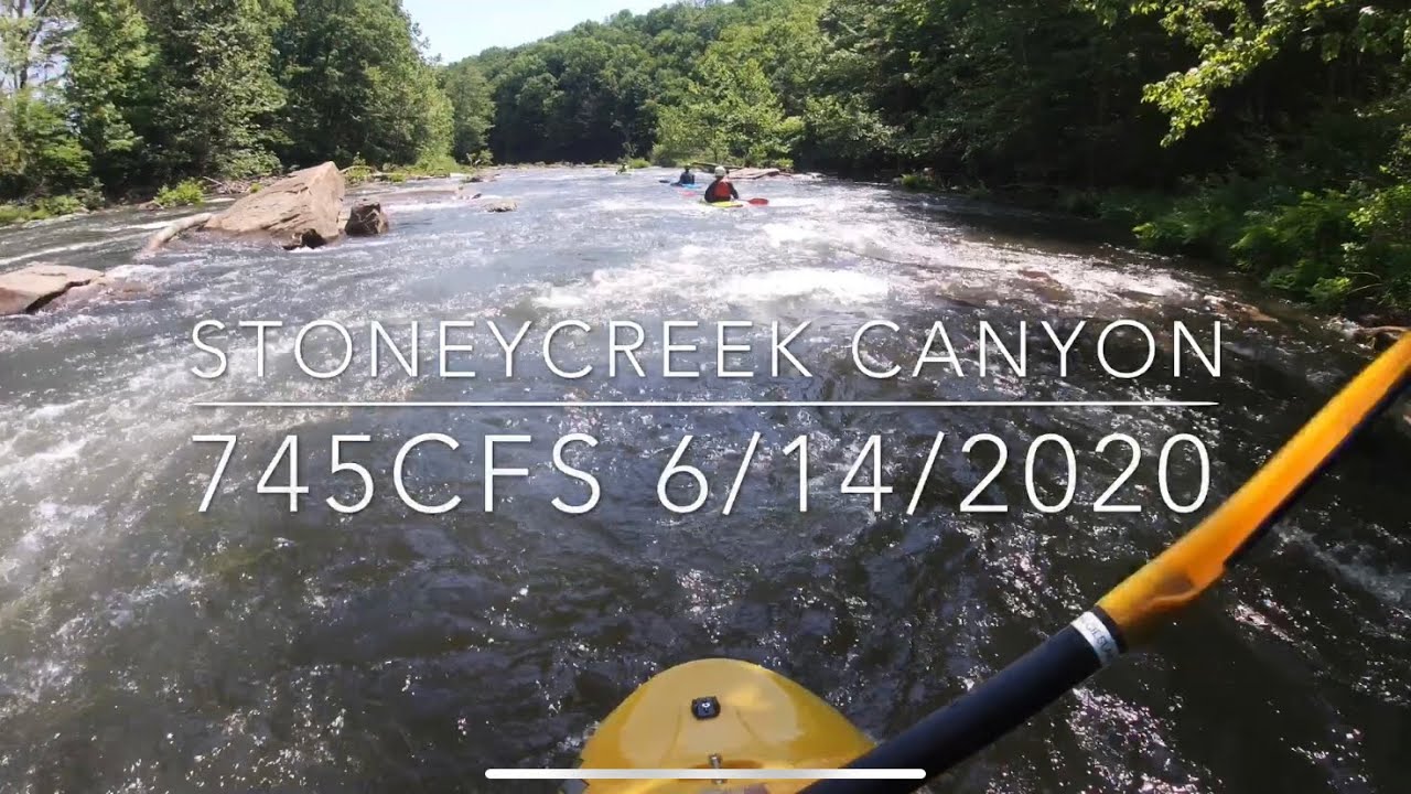 Surfing down the Stoneycanyon at 750cfs - YouTube