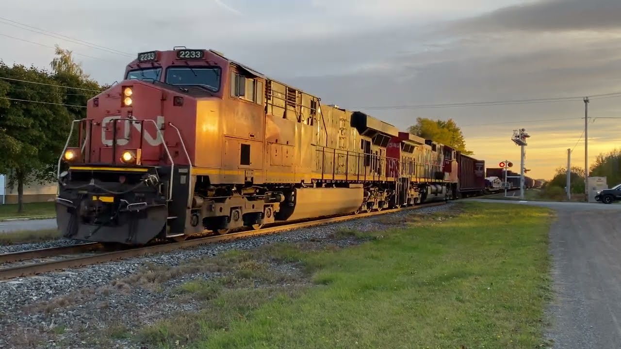 CN #A402 St-Arsène Mile 181.24: CN 2233-2542 - YouTube