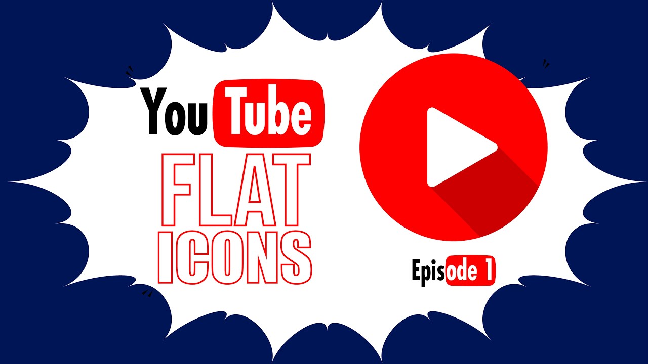 How to Create This YouTube Flat Icon (Easy & Leisurely Beginner ...