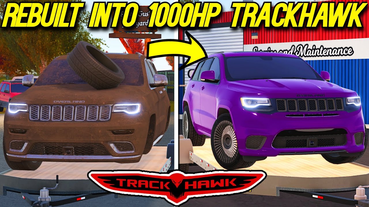 Roblox Roleplay - REBUILDING A JEEP INTO A 1000HP TRACKHAWK! - YouTube