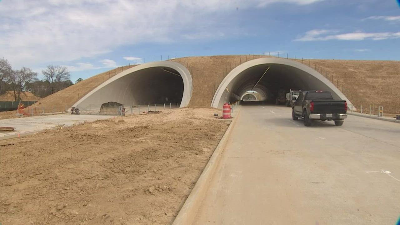 Memorial Park eastbound tunnel to open Monday - YouTube