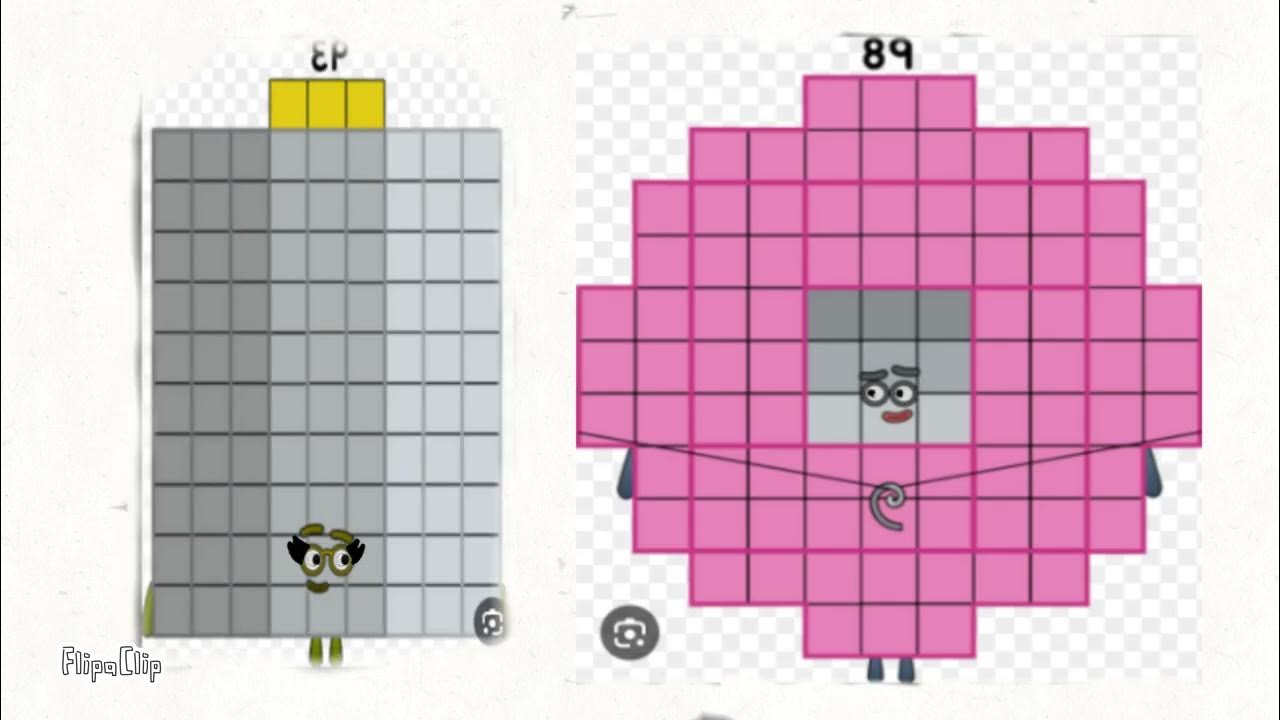 numberblocks 93 X 89 @numberblocks93 x @numberblocks89 - YouTube