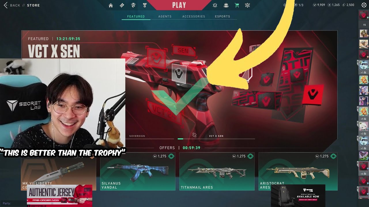 Sen TenZ Reacts To RIOT Keeping Their Promise & Showing Sentinels ...