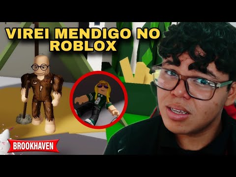 VIREI MENDIGO NO ROBLOX (no final eu fiquei rico 🤑) - YouTube
