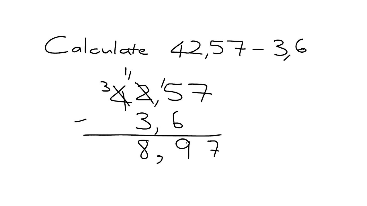 Decimals 7.6/8.3: Add and subtract decimals - YouTube