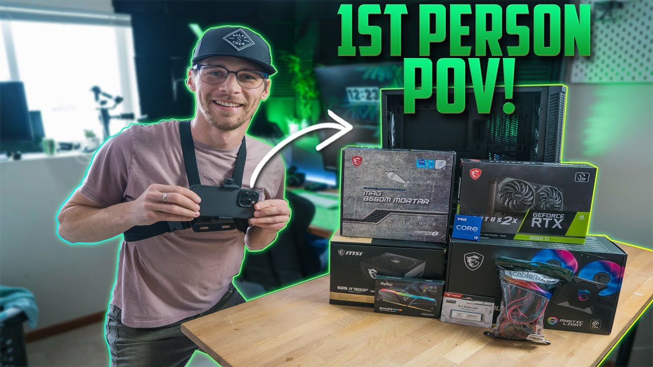 Building A Gaming PC From A First Person POV! (Intel I9-11900K & RTX ...