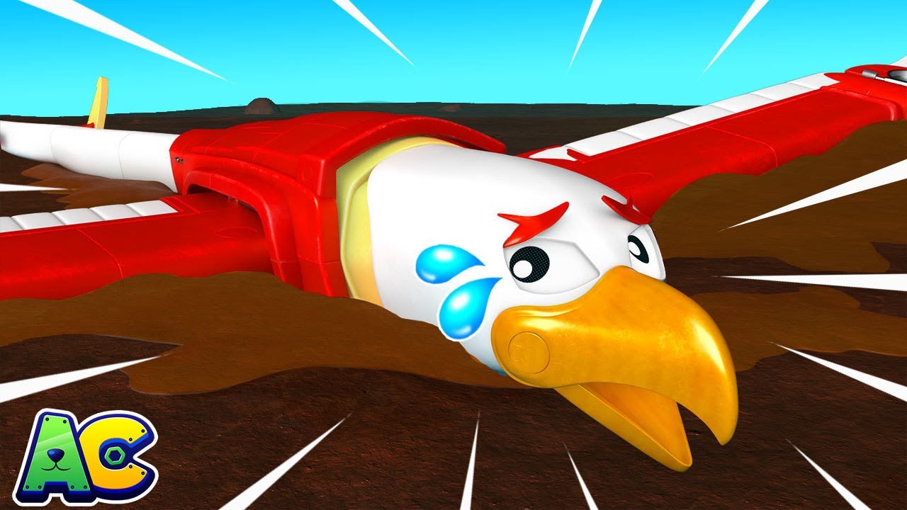 Stuck in MUD! Help EAGLE PLANE | Cars & Trucks Rescue Squad | AnimaCars ...