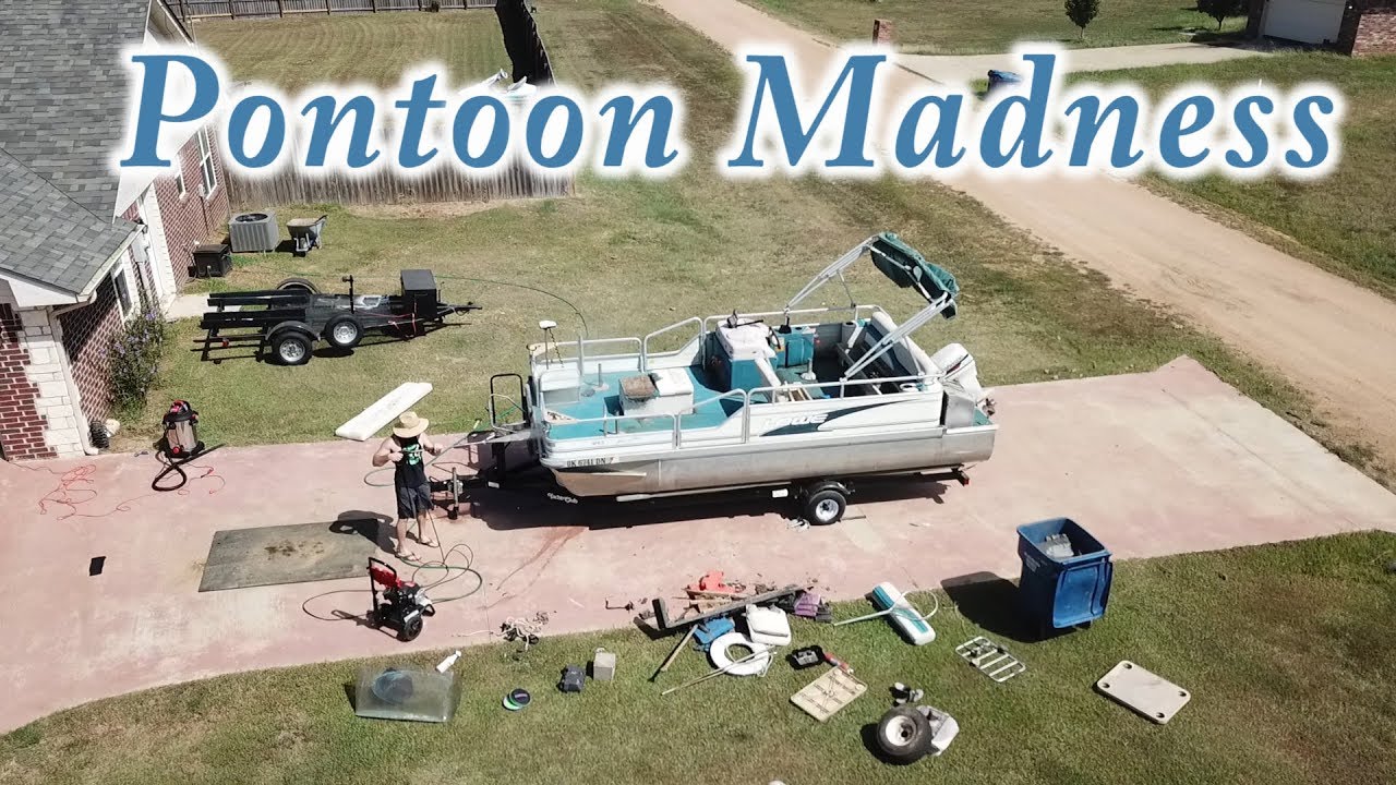 pontoon work - YouTube