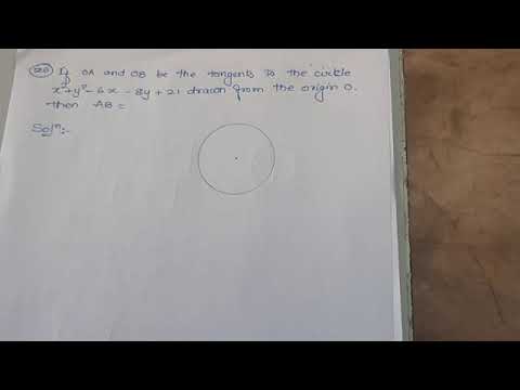 Tangent and normal to circle 4 - YouTube