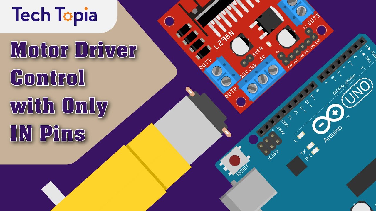 Motor Driver Control only With 4 Pins! - YouTube