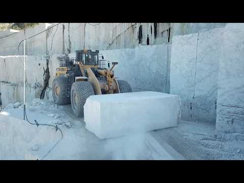 27 Levels Of Marble Extraction | Komatsu WA900 & PC400 From Above