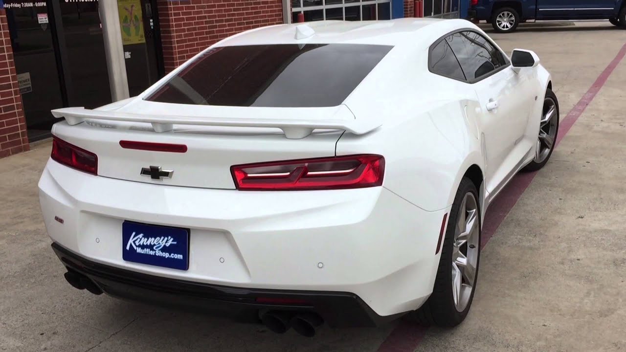 2016 Camaro SS Tunnel Ram Performance Exhaust System by Kinney's - YouTube