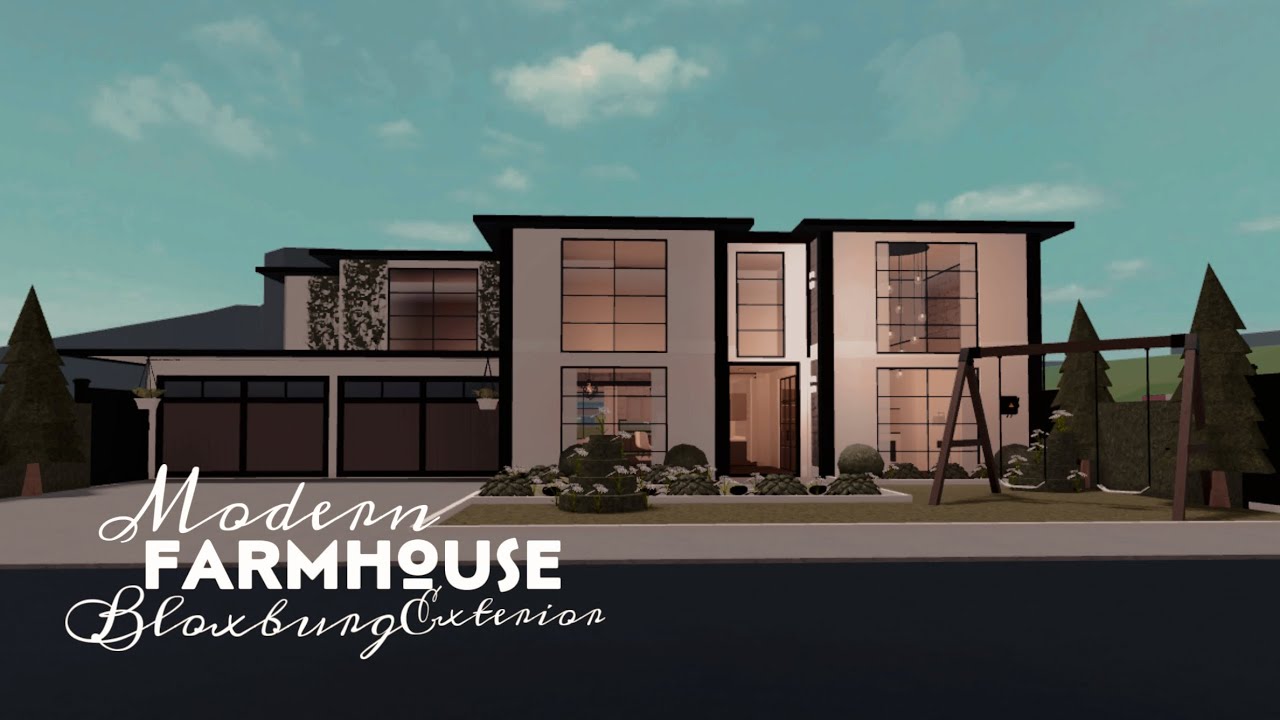 Bloxburg | 40k Modern Mansion House Build | Roblox @FairyBuilds - YouTube