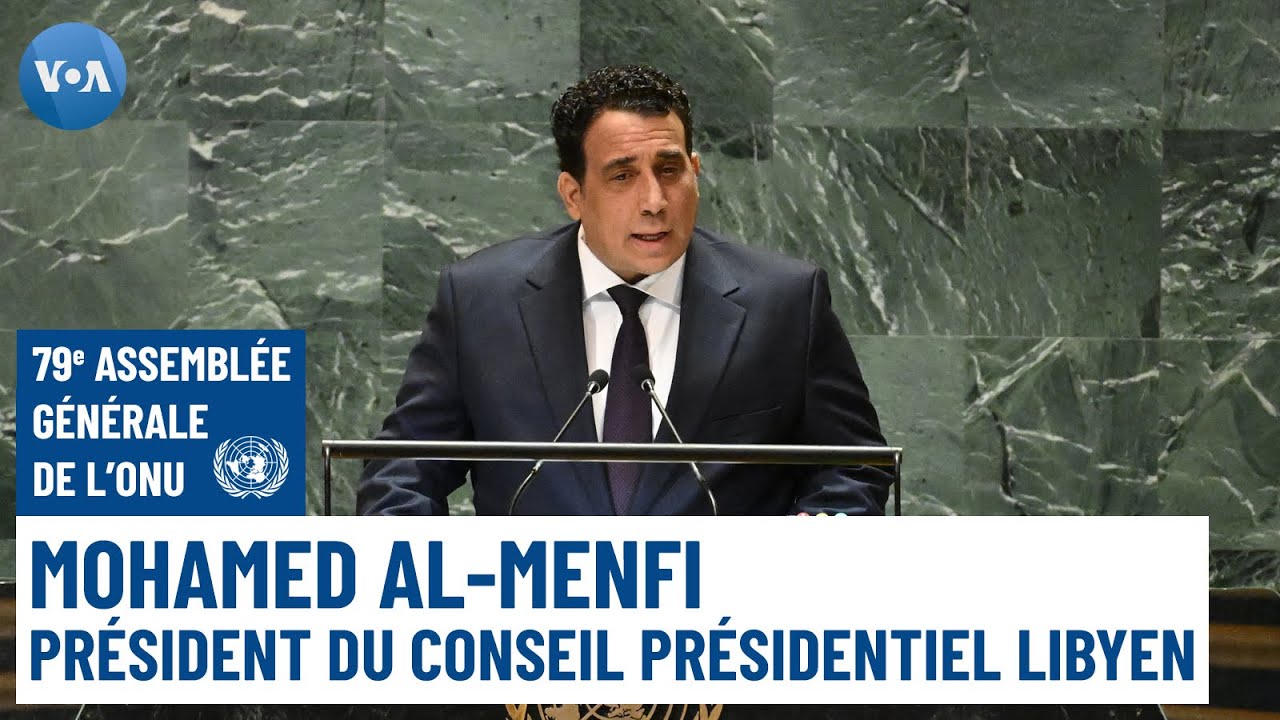 Le président du Conseil présidentiel Libyen Mohamed al-Menfi à la ...