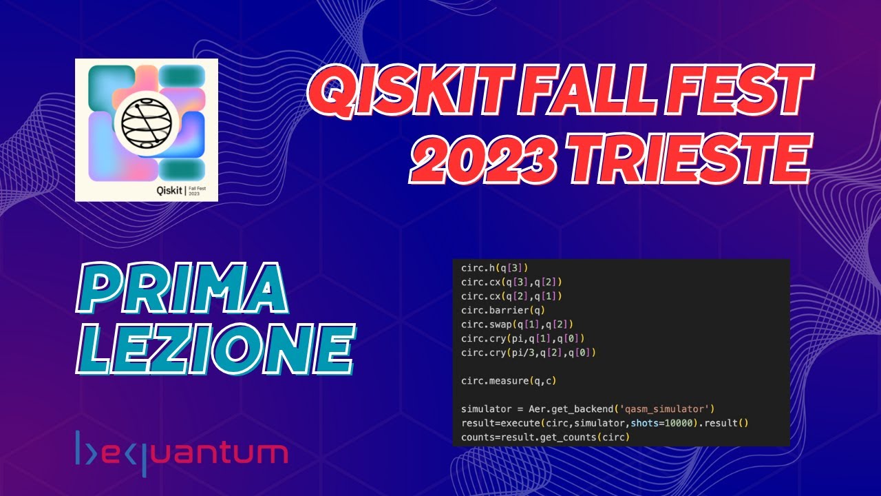 Prima lezione Qiskit Fall Fest 2023 Trieste - YouTube