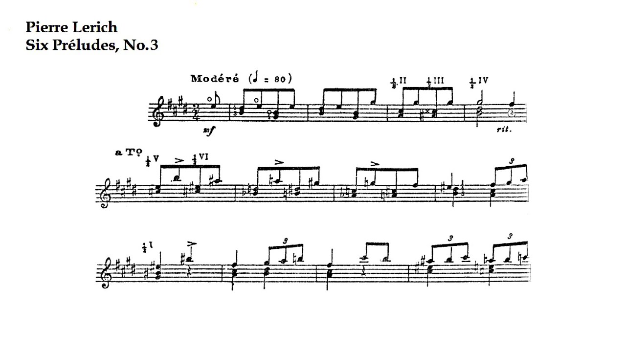 Pierre Lerich. Six Préludes, N3 - YouTube