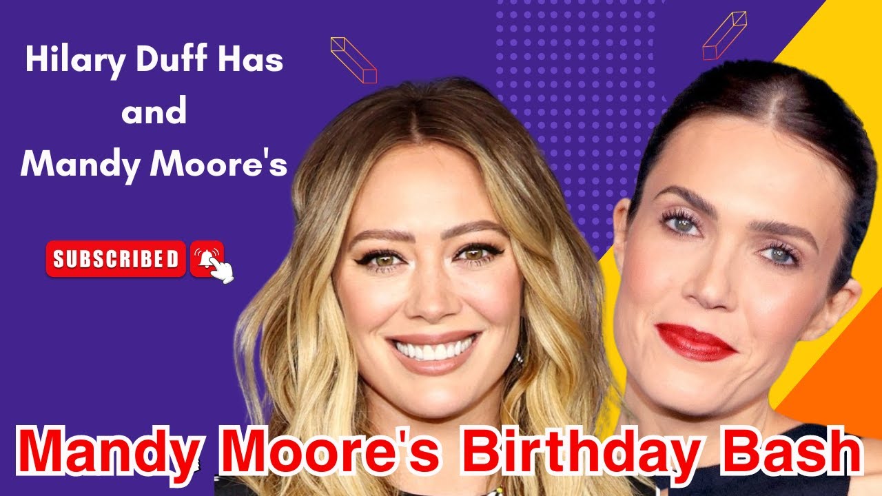 Pregnant Hilary Duff Has Braxton Hicks at Mandy Moore's Birthday Bash - YouTube