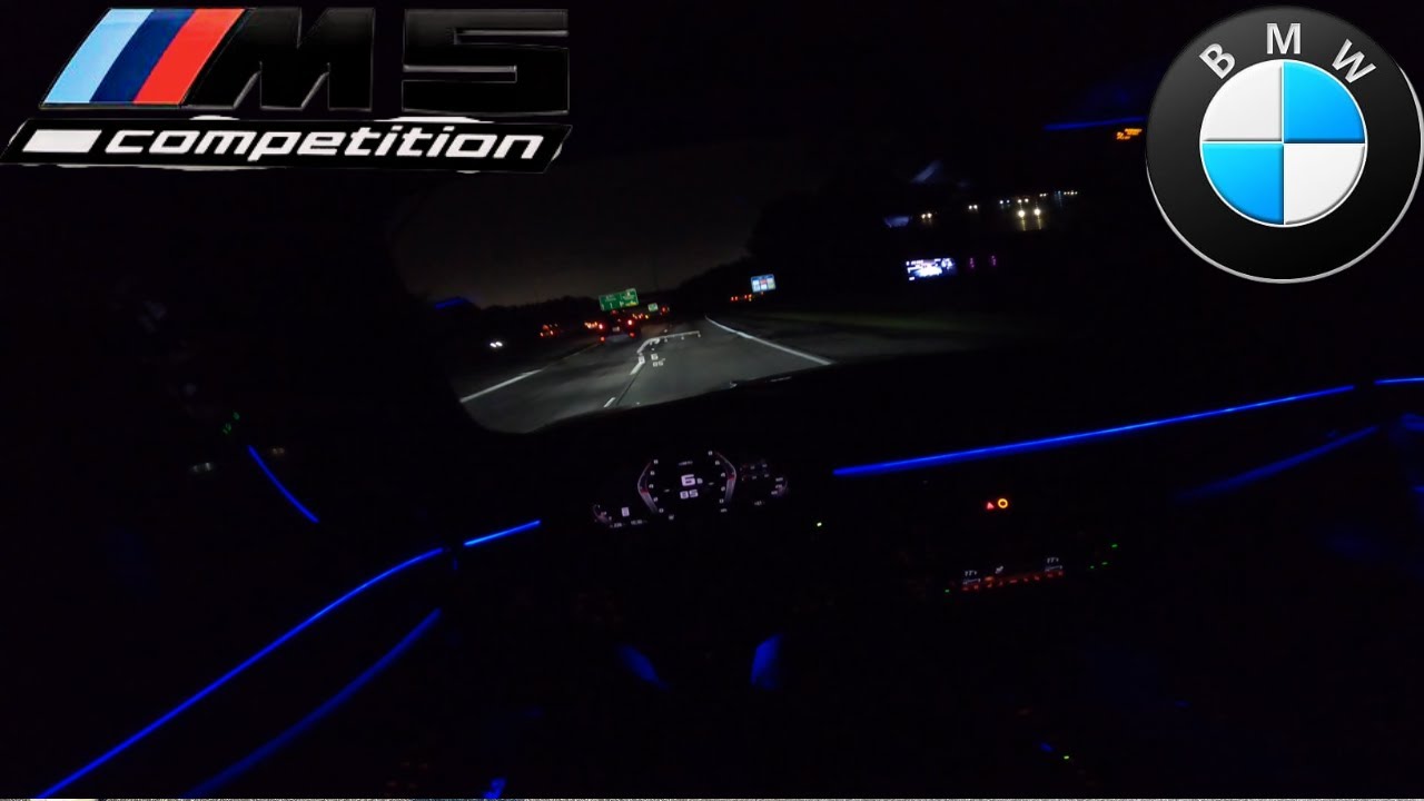 POV NIGHT DRIVE 2023 BMW M5 COMP! RACING, REVS,BURBLES! - YouTube