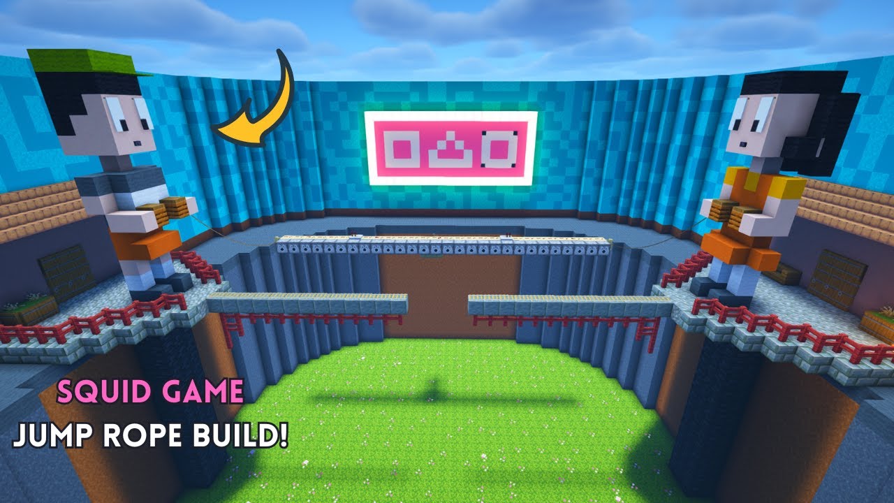 ⛏️ Minecraft :: Squid Game Jump Rope Tutorial ⚔️ Tutorial Build - YouTube
