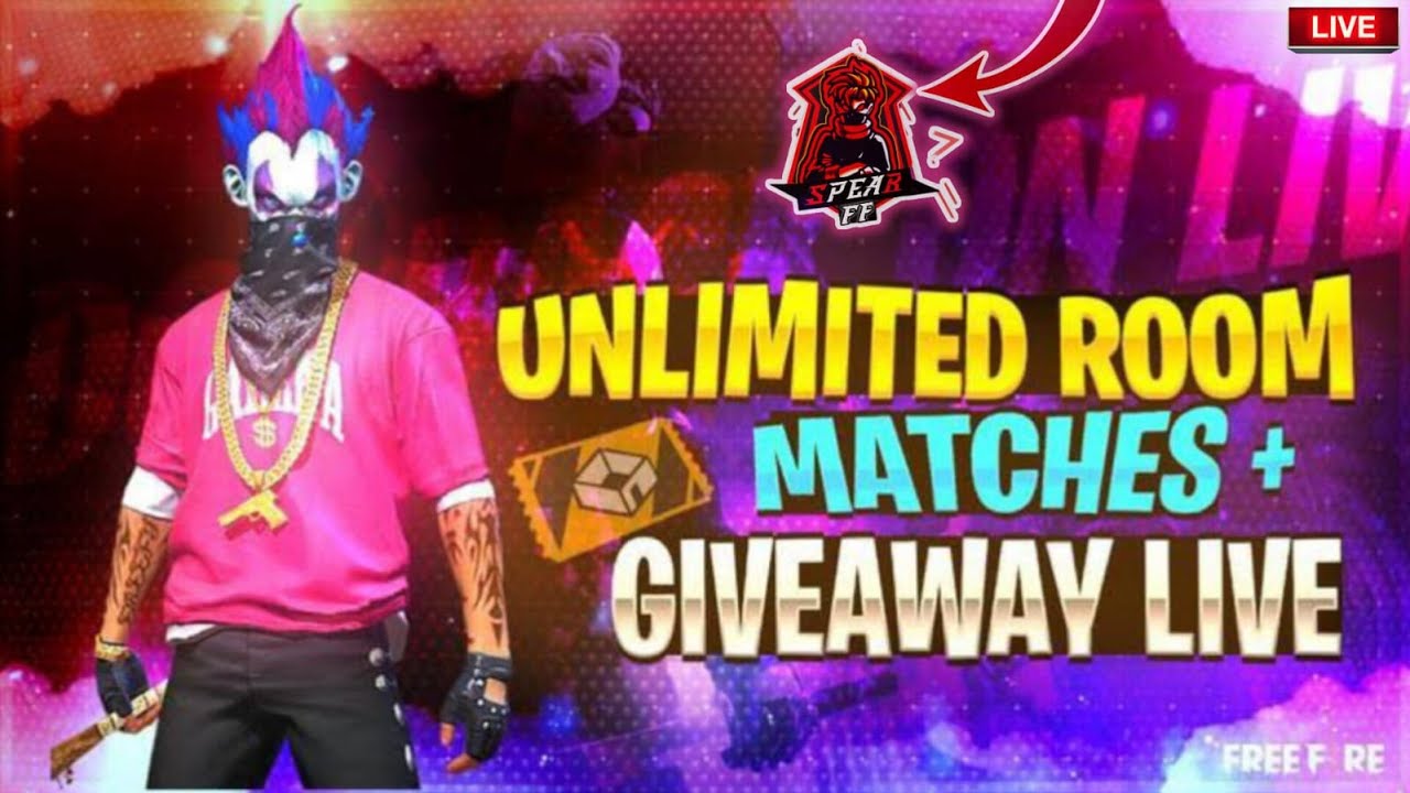 🔴Free Fire Live Tamil ||Unlimited room match giveaway live | #spearff ...