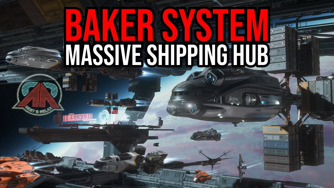 Star Citizen Baker System - MASSIVE Shipping Hub & Inhospitable Planets ...