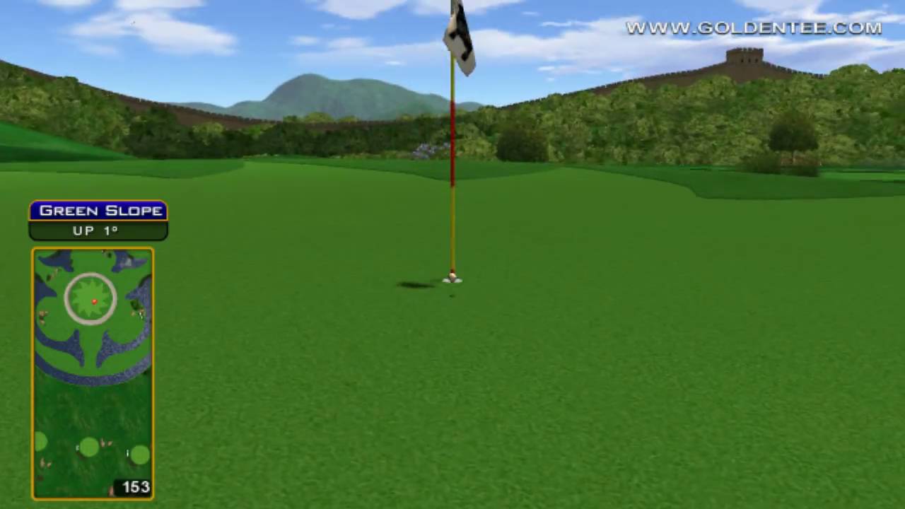 Golden Tee Great Shot on The Great Wall! - YouTube