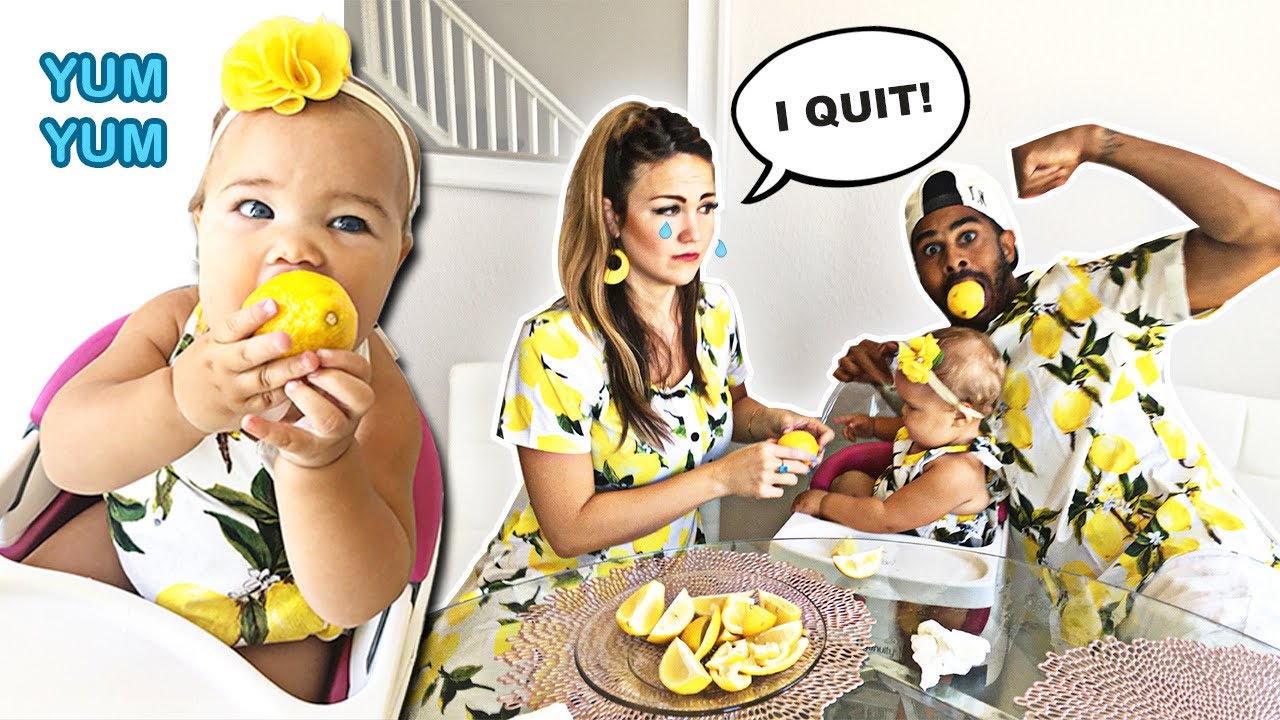 BABY vs LEMON **HILARIOUS REACTION** - YouTube