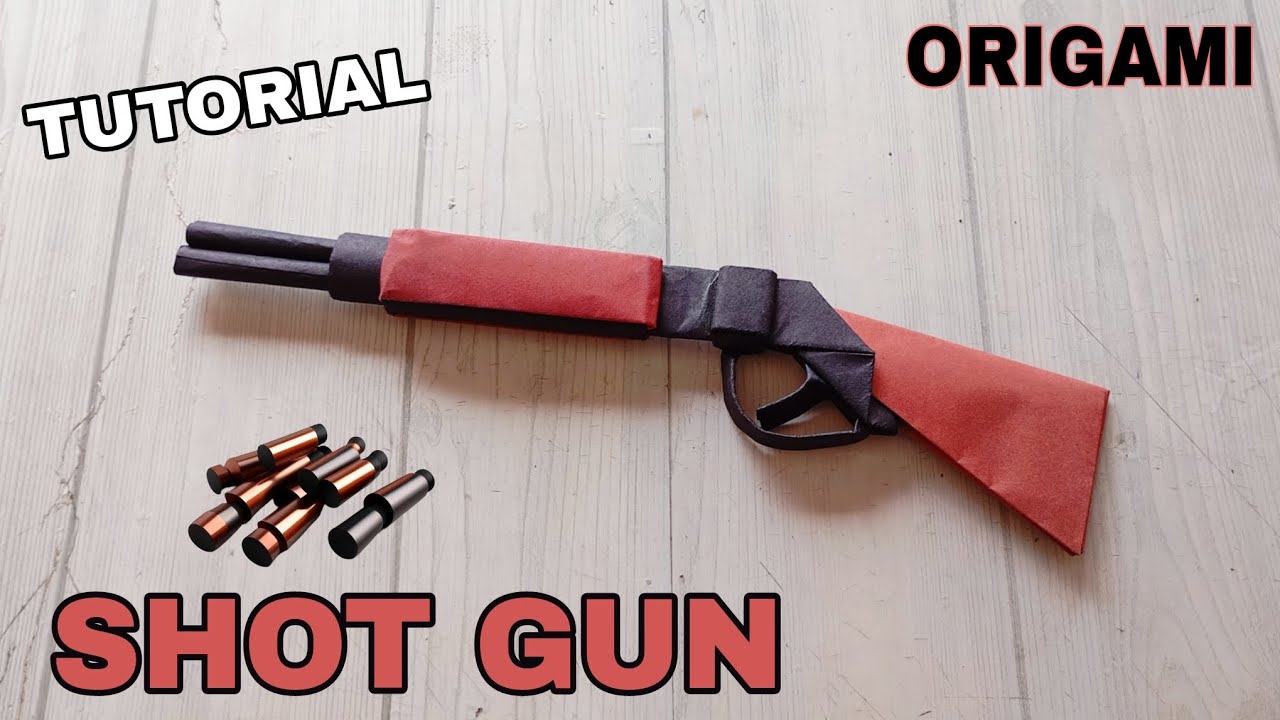 WOW! LOOK LIKE A REAL GUN 😱| PAPER SHOT GUN ORIGAMI TUTORIAL| TAMIL ...