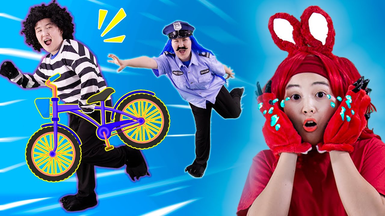 Mr.Police Officer Song! Where Is My Bike?🚲🚳 + MORE | Kids Songs - YouTube