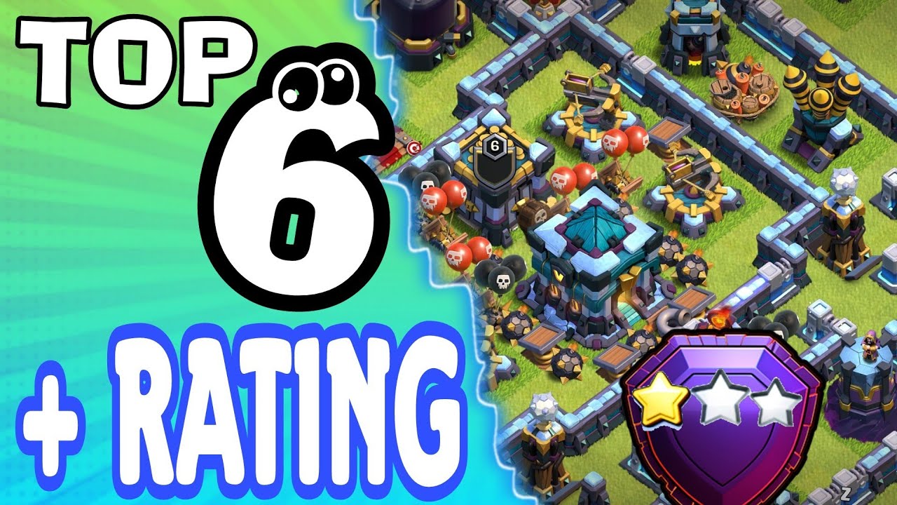 Top 6 Pushing Bases!! Plus Rating!! Th13 Best Anti 2 Star Pushing Bases ...