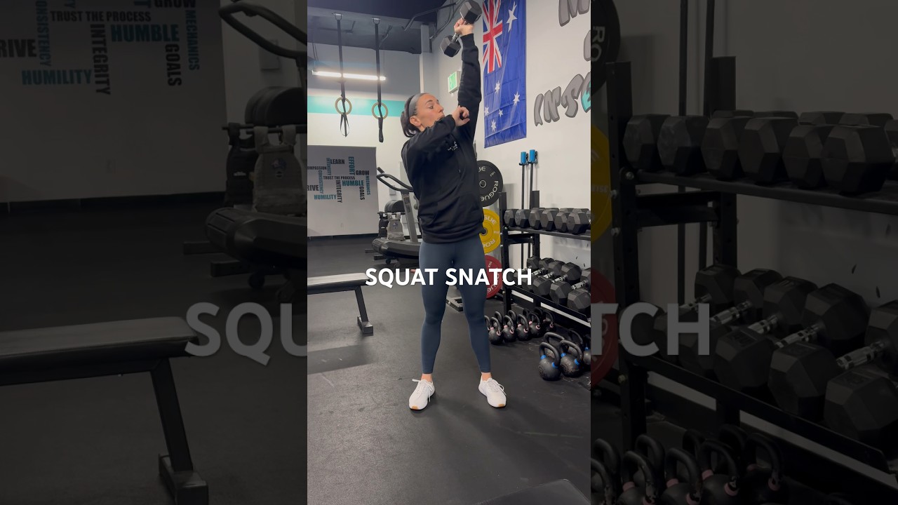 Dumbbell Squat Snatch Technique - YouTube