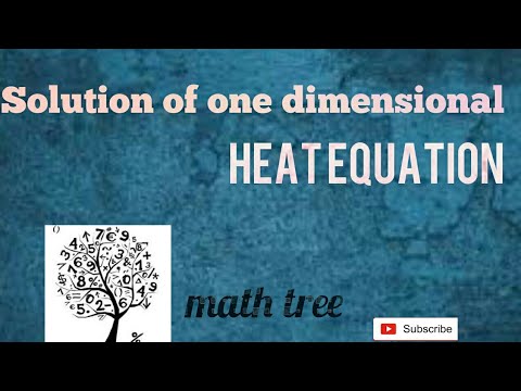 Solution of one dimensional heat equation by the method seperation of ...