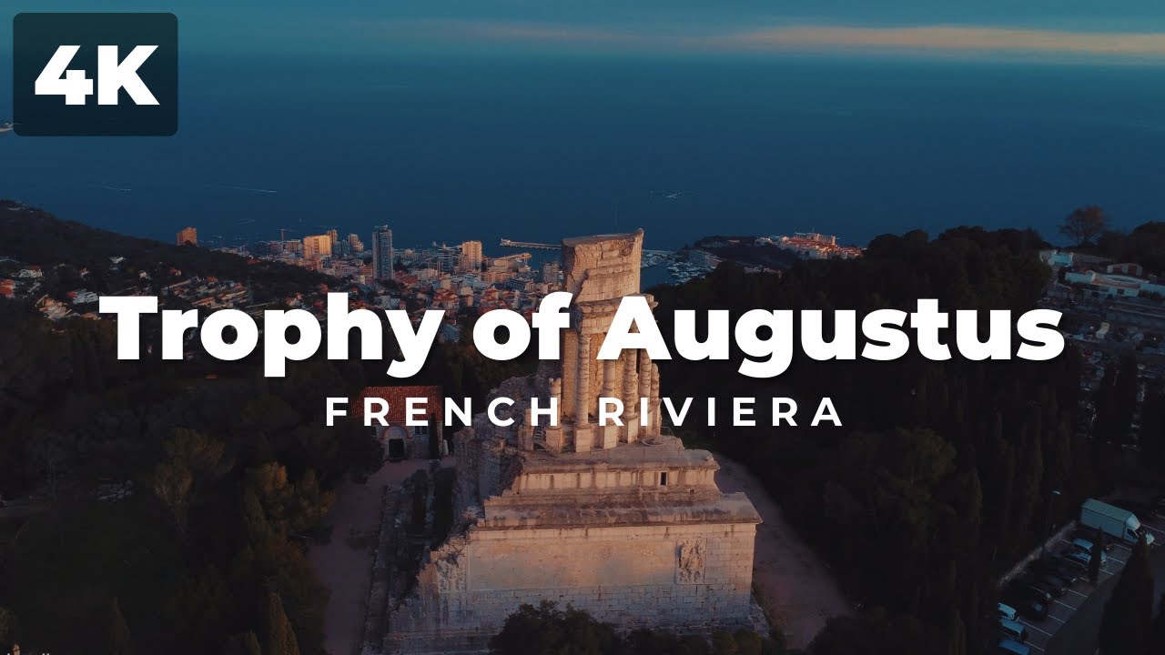 Golden hour on Trophy of Augustus, la Turbie, France - 4K - YouTube