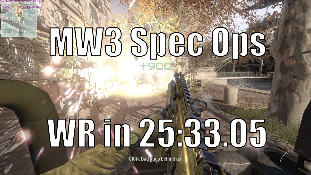 Fwr Mw3 Spec Ops In 25 33 05 Youtube
