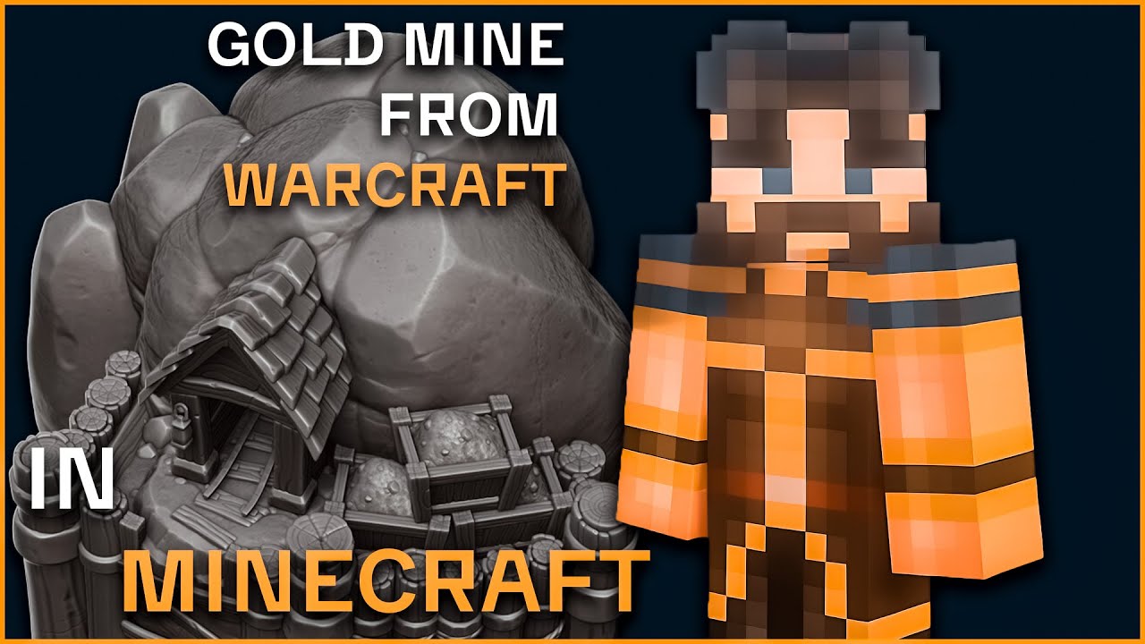 How to build Gold Mine in Minecraft from Warcraft? | Minecraft ...