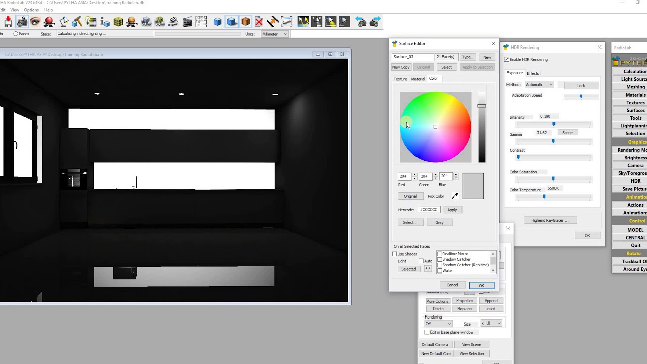 PYTHA Radiolab Training 1 - Applying Materials - YouTube