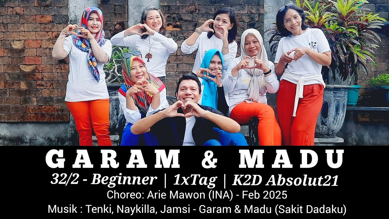 GARAM & MADU Line Dance | Beginner | @Ariemawon (INA) - YouTube