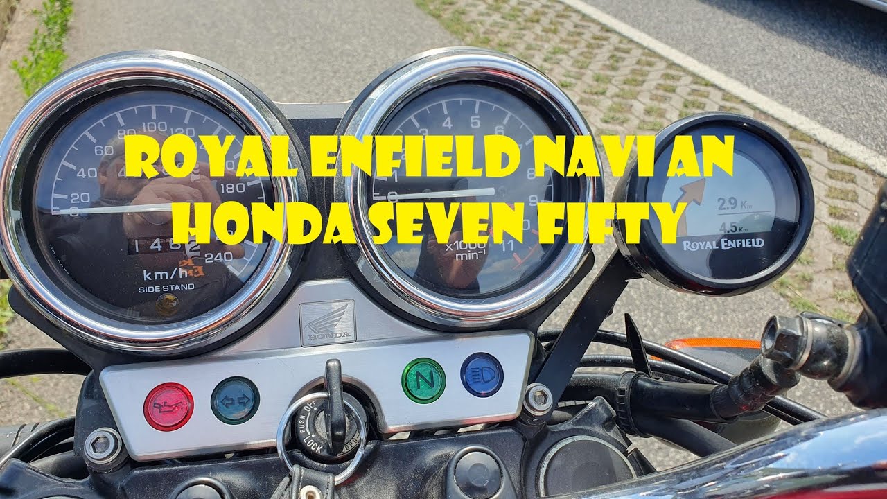 Royal Enfield Navi an Honda Seven Fifty - YouTube