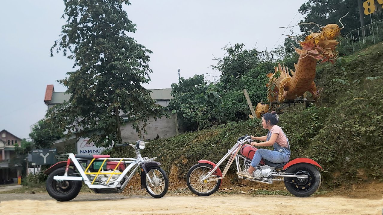 Full Video DIY Motorcycle: Build a CRAZY 8 Horsepower Motorcycle and A ...